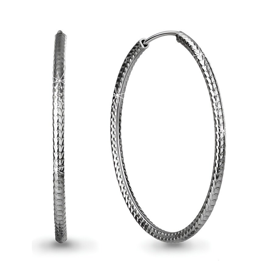 Серьги конго, серебро, 925 проба