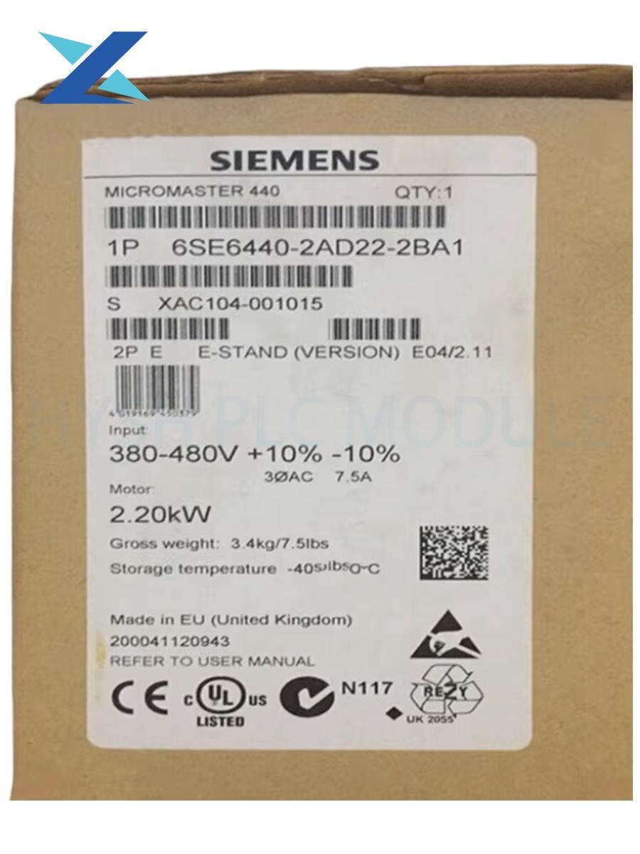 Новый Преобразователь частоты 6SE6440-2AD22-2BA1