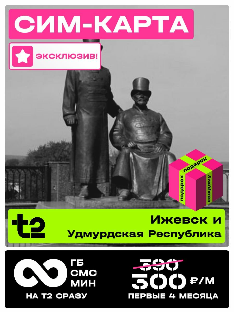 Сим карта теле 2 с безлимитным интернетом и минутами. t2 SIM-карта тариф хватит Республика Удмуртия. За 300 рублей в месяц.