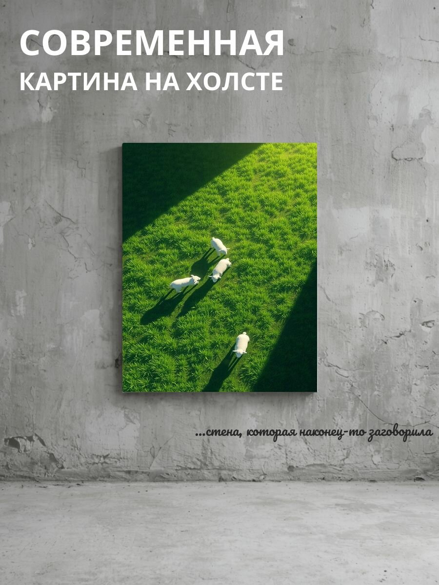 Картина на холсте Круги 60x80 см