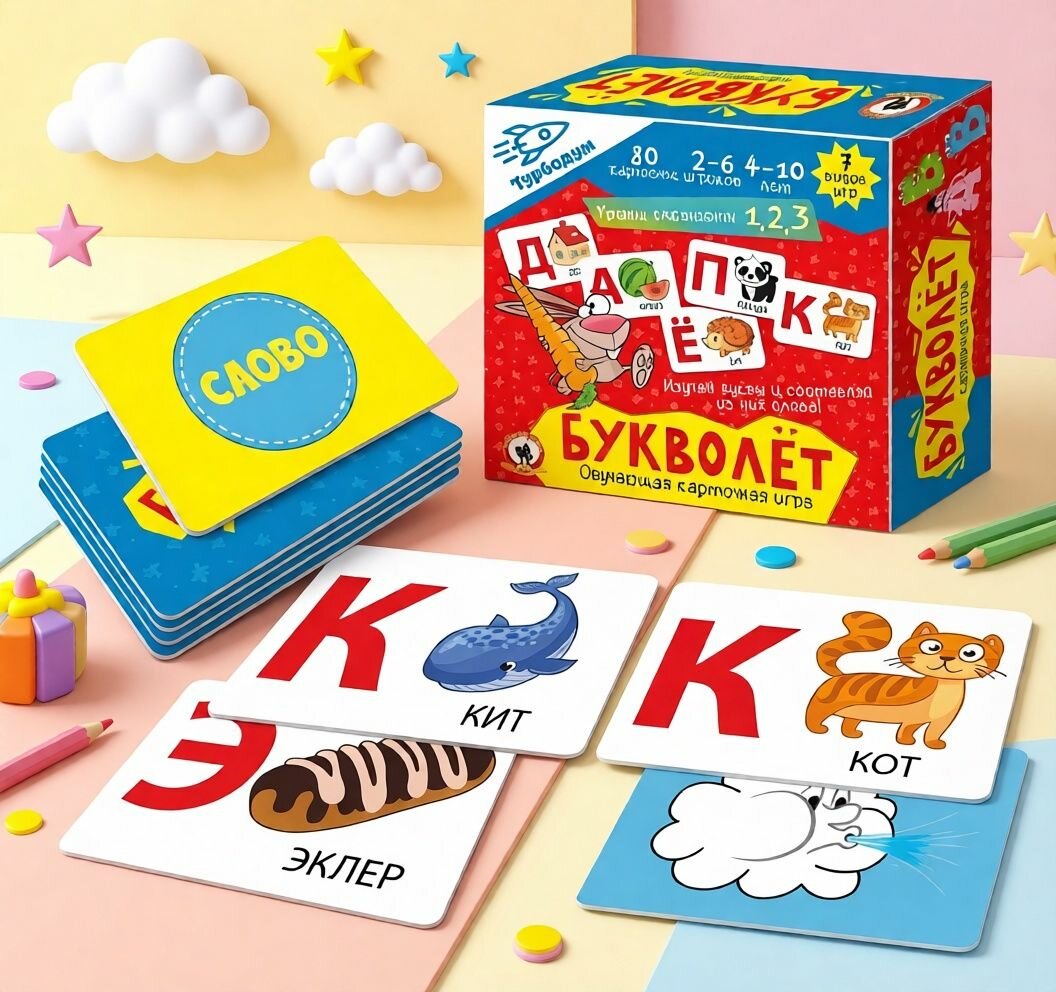 Игра карточная "Букволет" турбодум