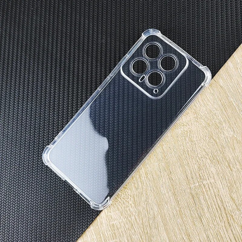 Простой мягкий силиконовый чехол из ТПУ для Xiaomi 17 Pro Max 15 S 14 T 13 12 11 Pro Lite, ультра прозрачная защитная пленка для подушек, бампер, корпус