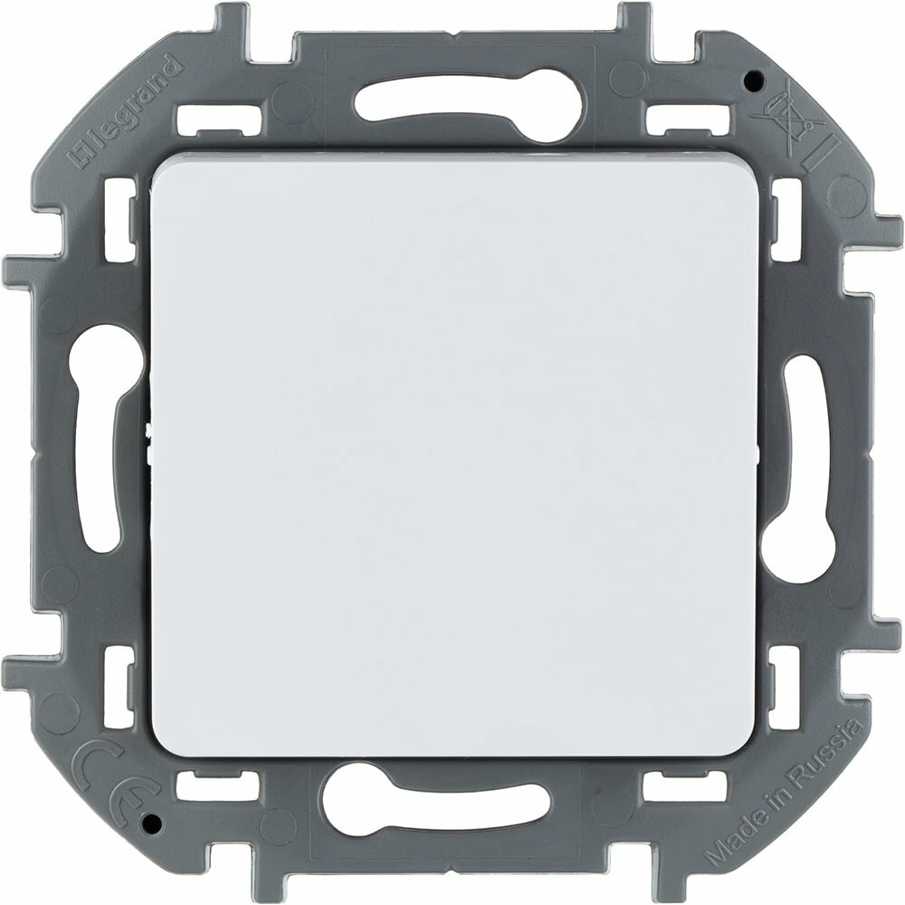 Выключатель Legrand одноклавишный Legrand Inspiria 10А 250В безвинтовые зажимы белый 673600