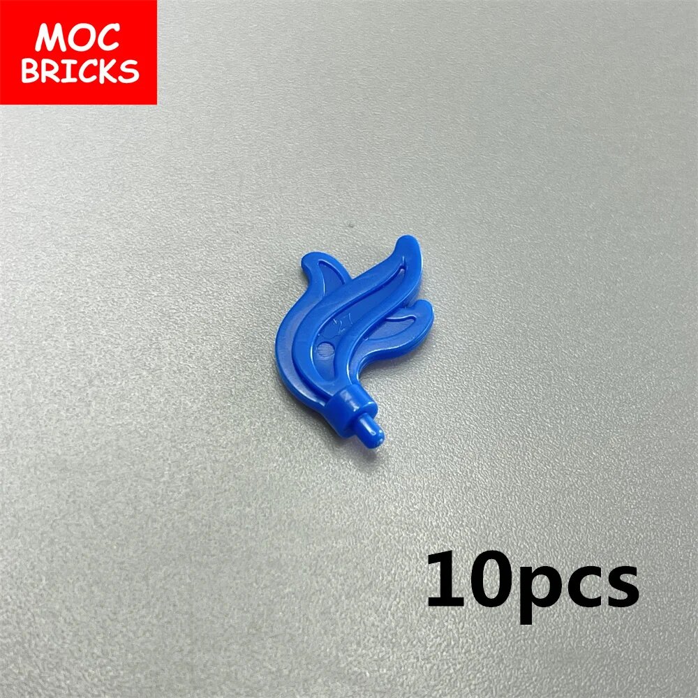 MOC BRICKS блочный конструктор Перо пламени Blue