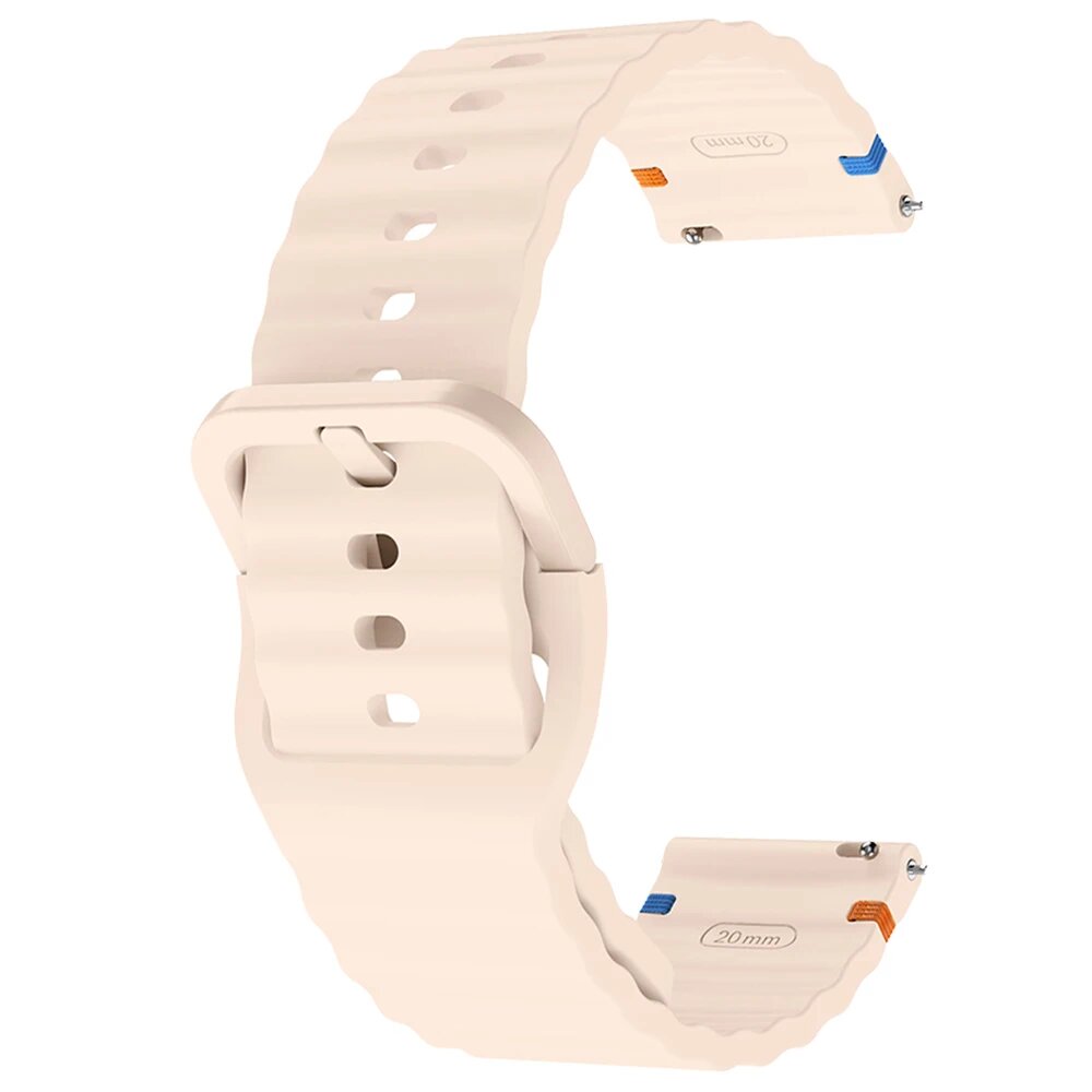 Силиконовый ремешок 22 мм для Amazfit Active Max Бежевый, pink