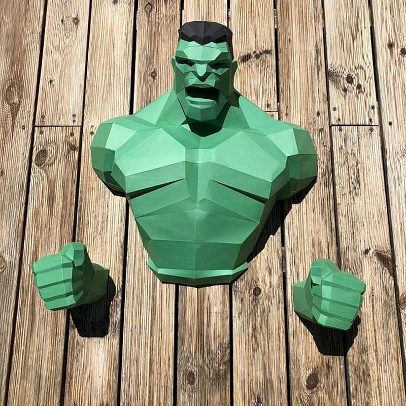 Конструктор бумажный, 3D набор для творчества, моделирования полигональной фигуры из картона, развивающий, подарочный / инструменты для сборки в комплекте полигональное моделирование 3D творчество картонный конструктор