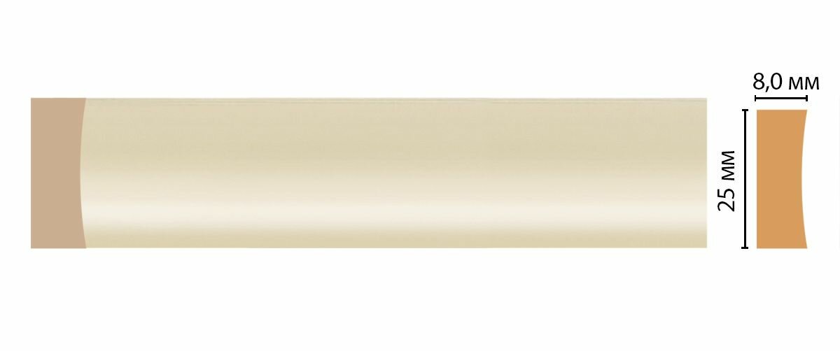 Молдинг Decomaster D046-61 В25хШ8хД2400 мм / Декомастер.