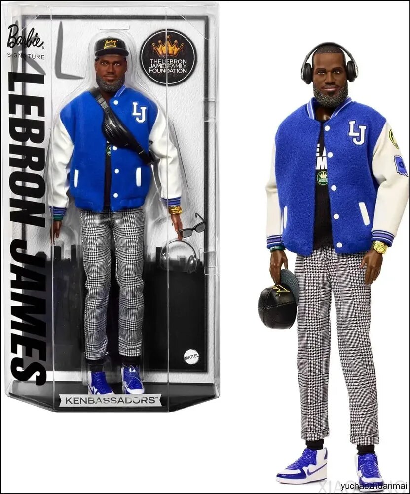 Кукла Кен Lebron James Kenbassadors Коллекционная HRM33