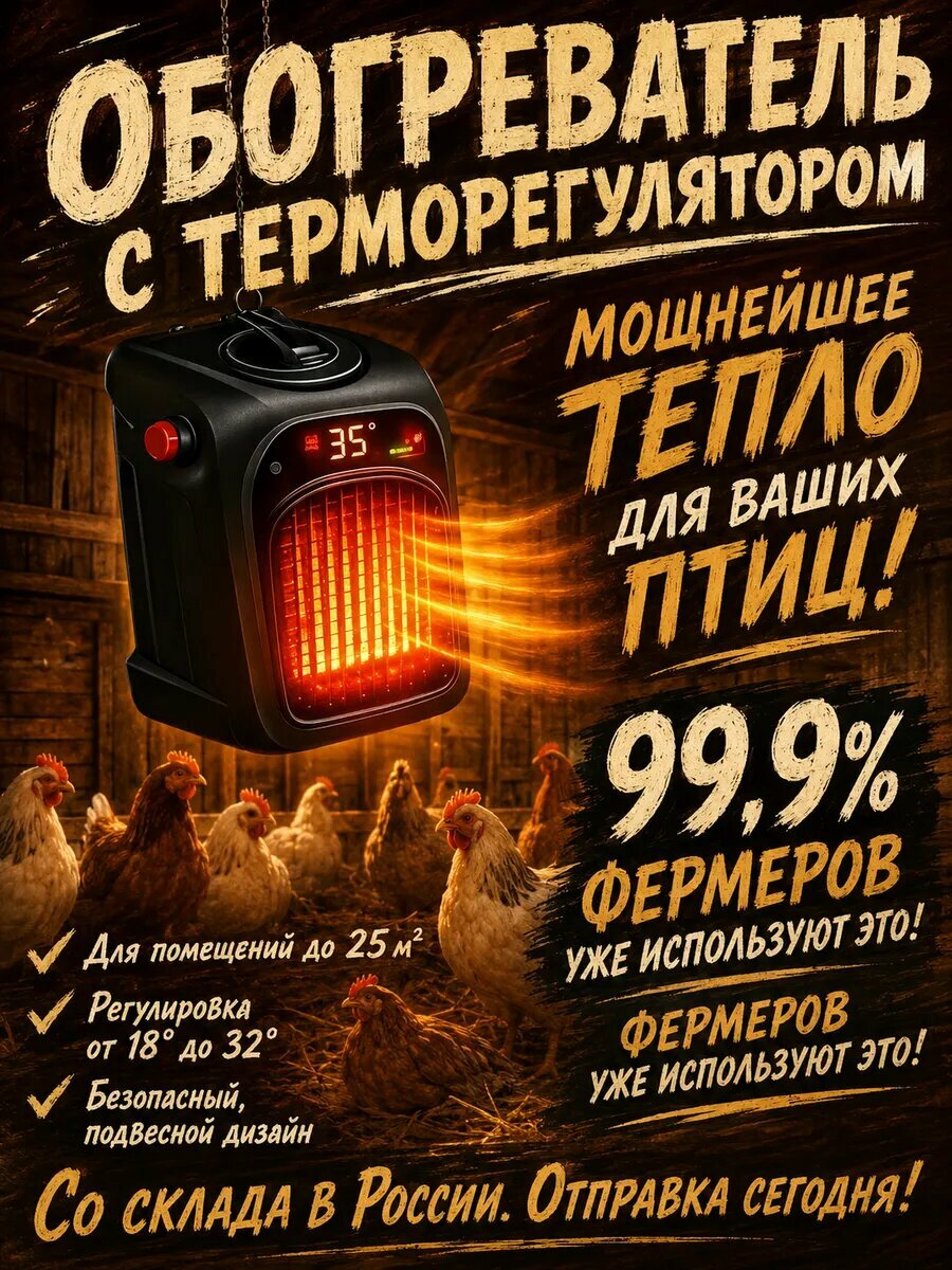 Лампа для цыплят для обогрева