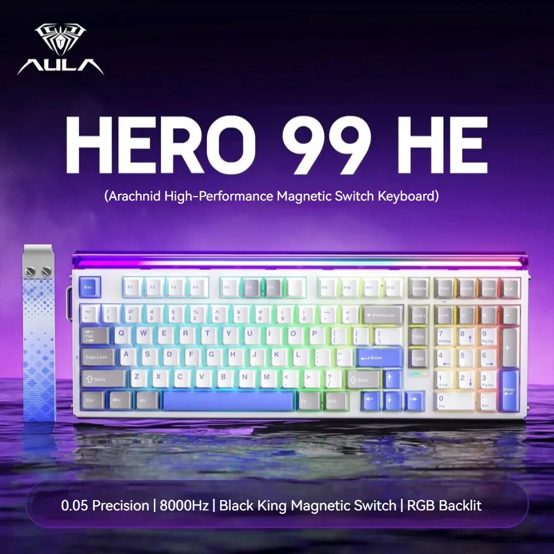 AULA Hero 99HE White Механическая клавиатура