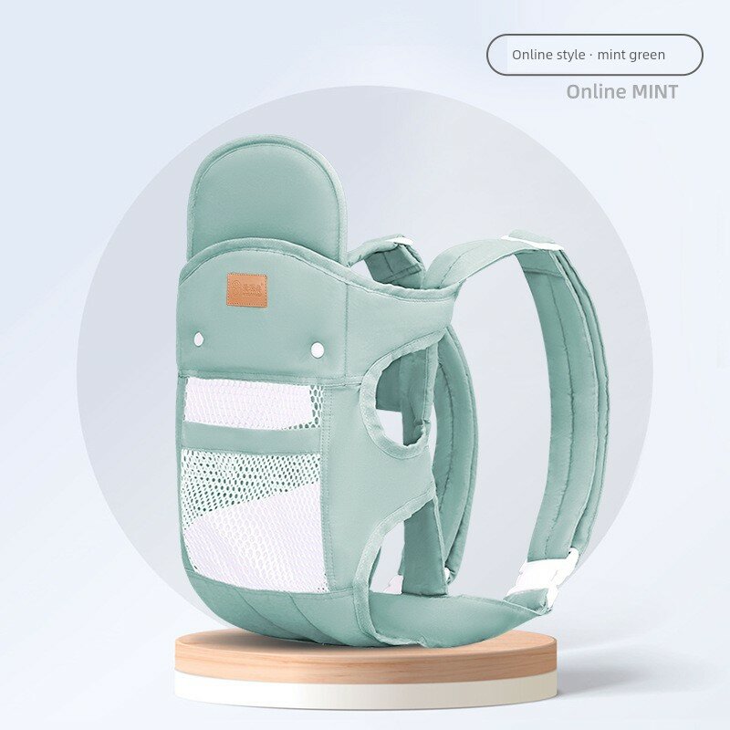 Детский рюкзак для новорожденных 0-36 месяцев, дышащая сетка, зеленый цвет, легкий