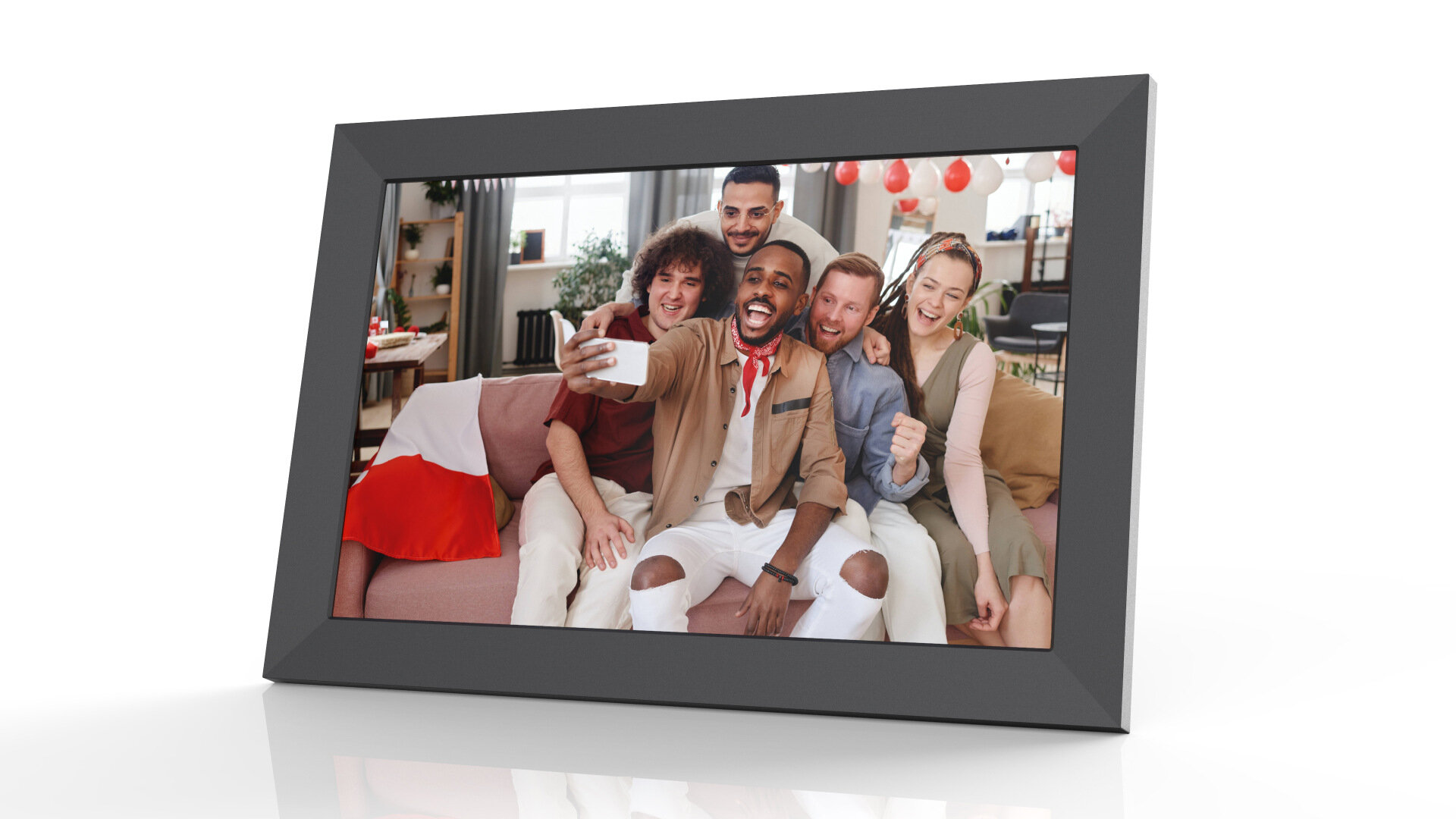 Frameo Black Умная цифровая рамка для фото 10.1 дюйма с управлением через приложение