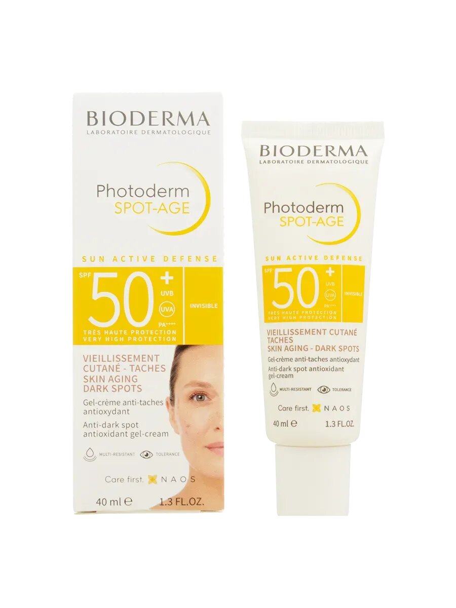 Bioderma Photoderm Spot-Age Крем-гель против пигментации и морщин SPF50+ 40 мл 1 шт