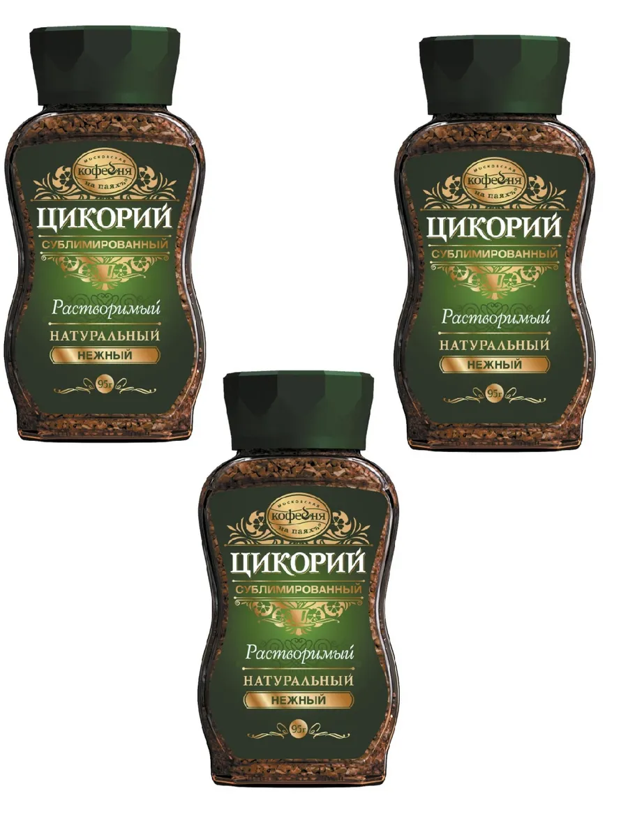 Цикорий растворимый Московская кофейня на паяхъ Нежный, 95 г х 3 шт