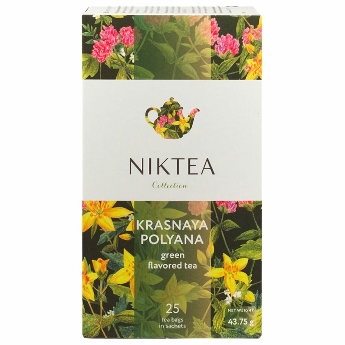 Чай Niktea "Красная поляна" зеленый, 25 пакетиков в конвертах по 1,75г (TALTHA-DP0061), 1 уп.