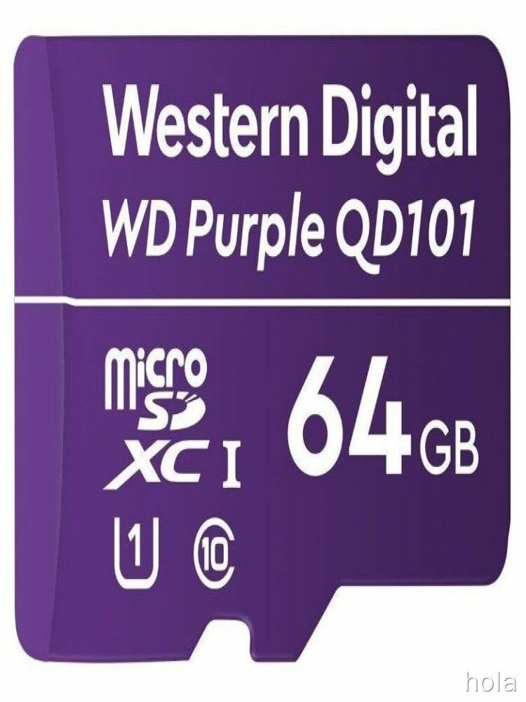 Карта памяти WD Purple SC QD101 microSD 64GB в кейсе