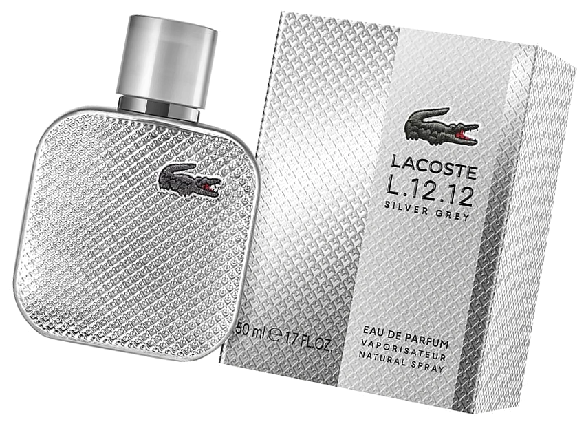 Парфюм Lacoste L 12 12 Silver Gray для мужчин 50 мл - Лакост Л 12.12 Серый