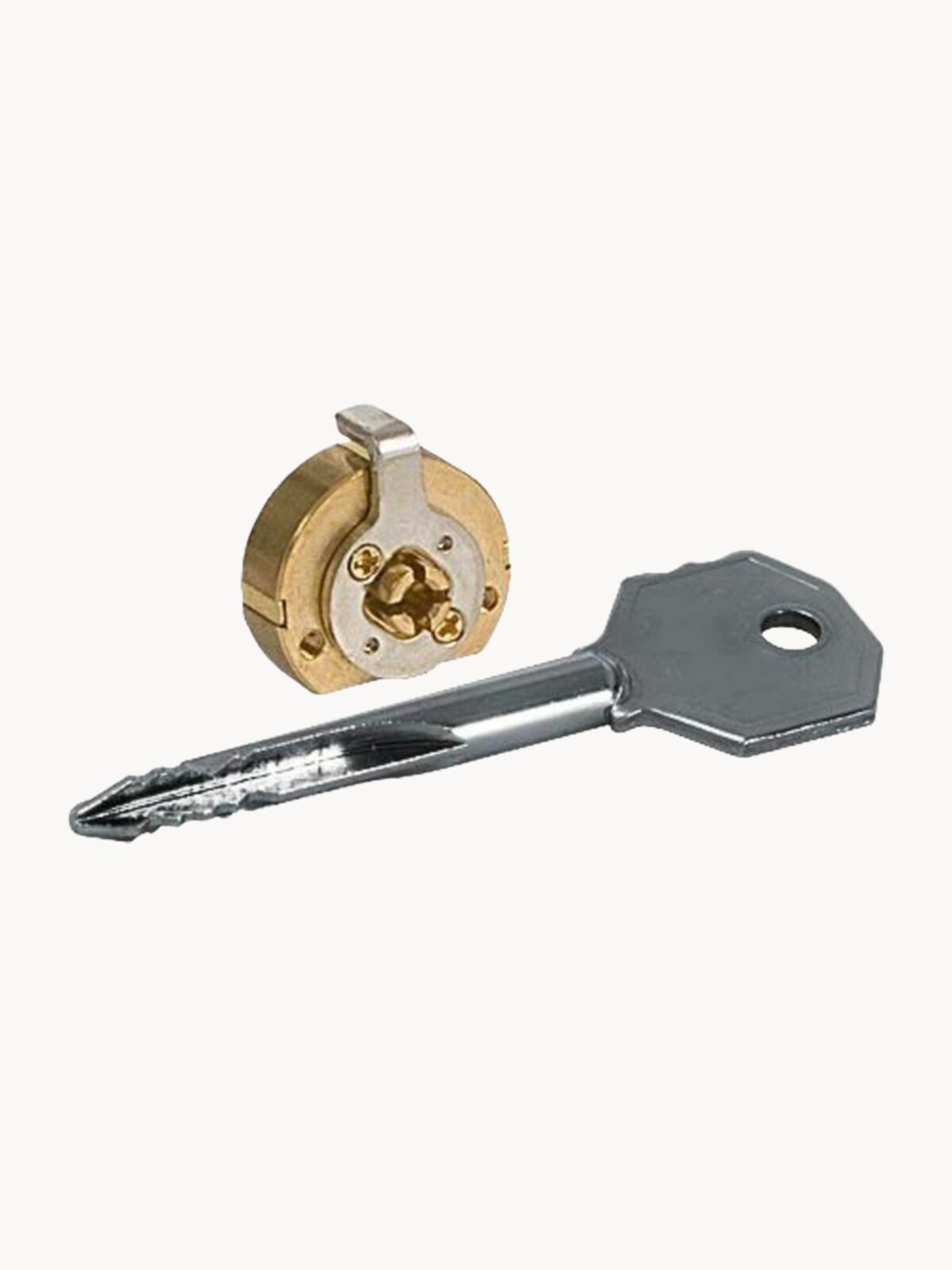 Цилиндровый механизм 164/FB mm для замков с крест. ключами 5 ключами