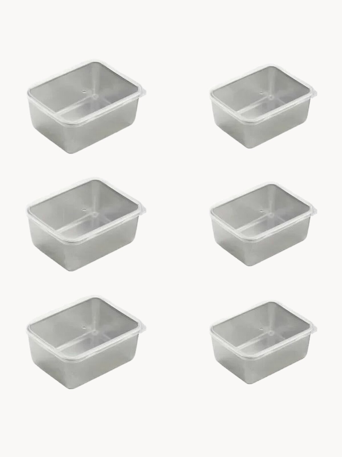 Набор 6 герметичных контейнеров из нержавеющей стали для хранения продуктов в холодильнике, удобные органайзеры для кухни