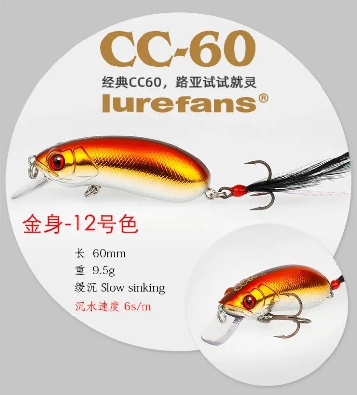 Lurefans CC40/50/60/70 Mino Little Fat Man Bass