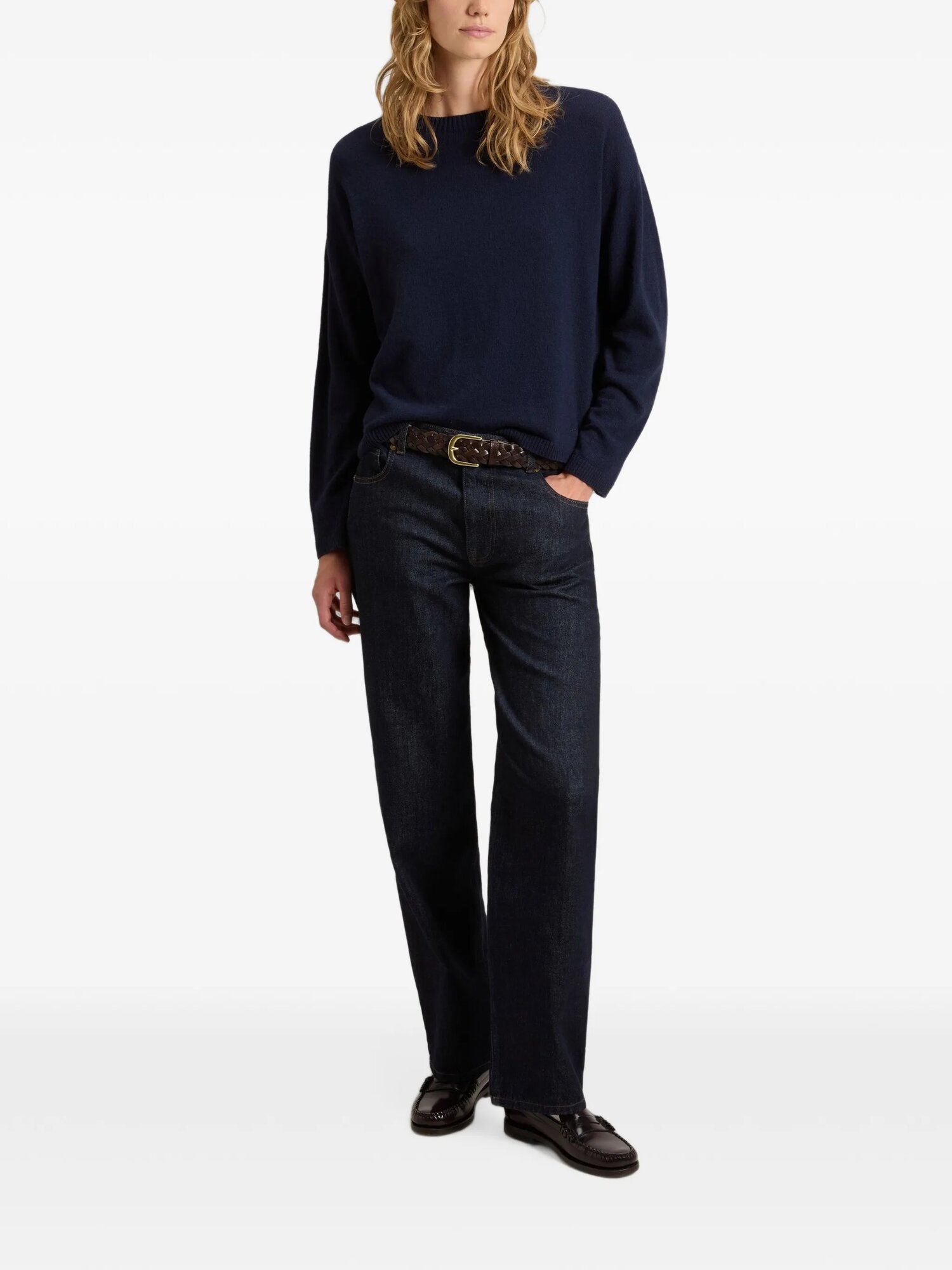 Свитер Woolrich Crew-neck sweater, размер 42, , blue — фото 1