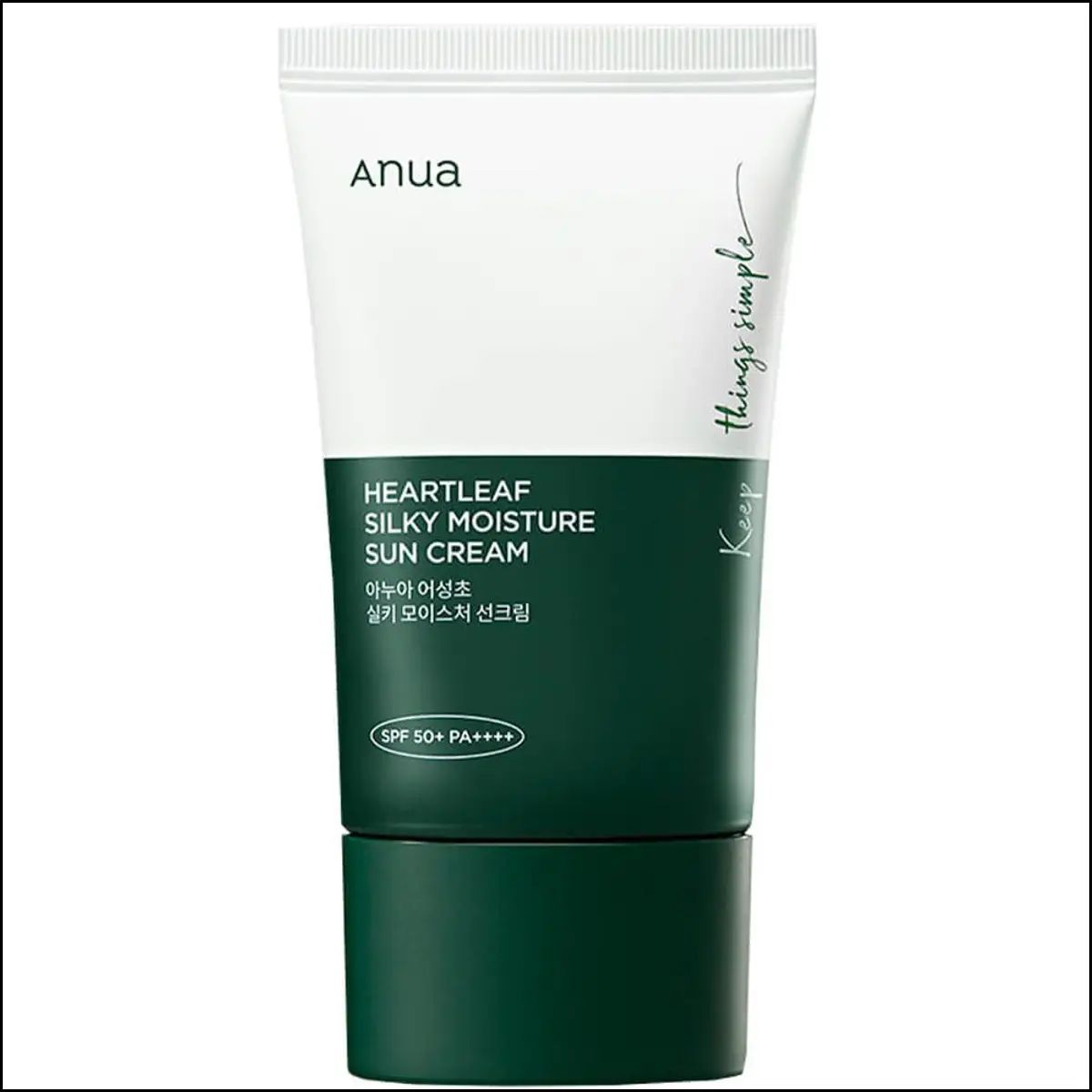 Anua Успокаивающий солнцезащитный крем с хауттюйнией Heartleaf Silky Moisture Sun Cream SPF50+
