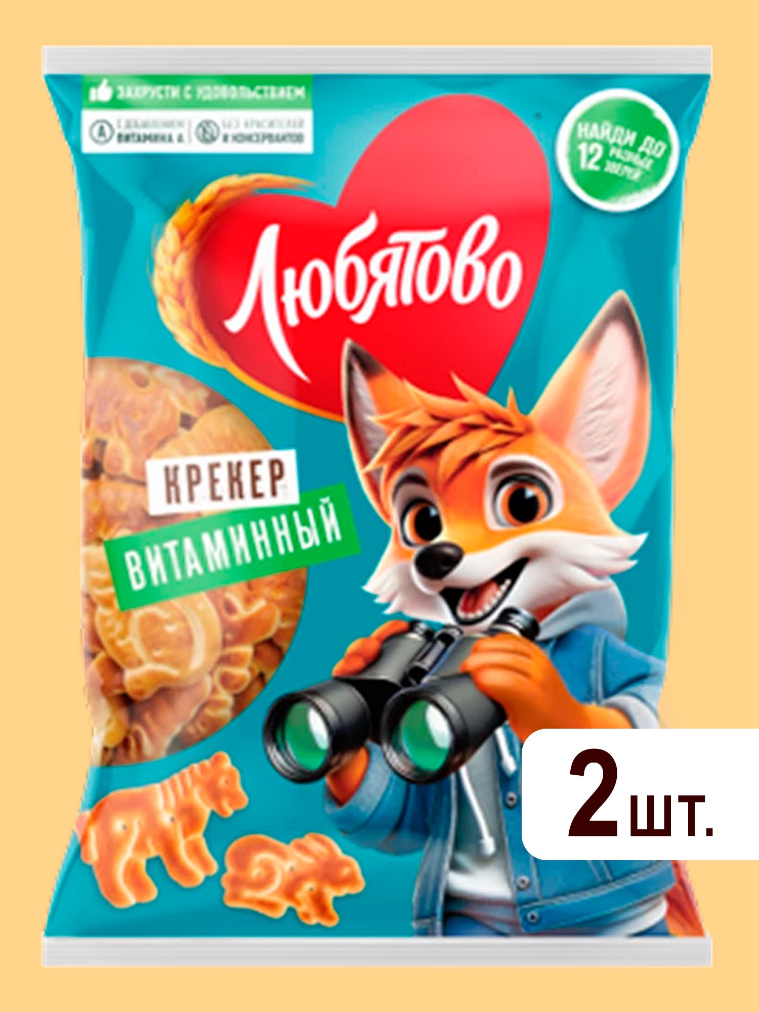 Крекер Витаминный, Любятово, 300г х 2шт