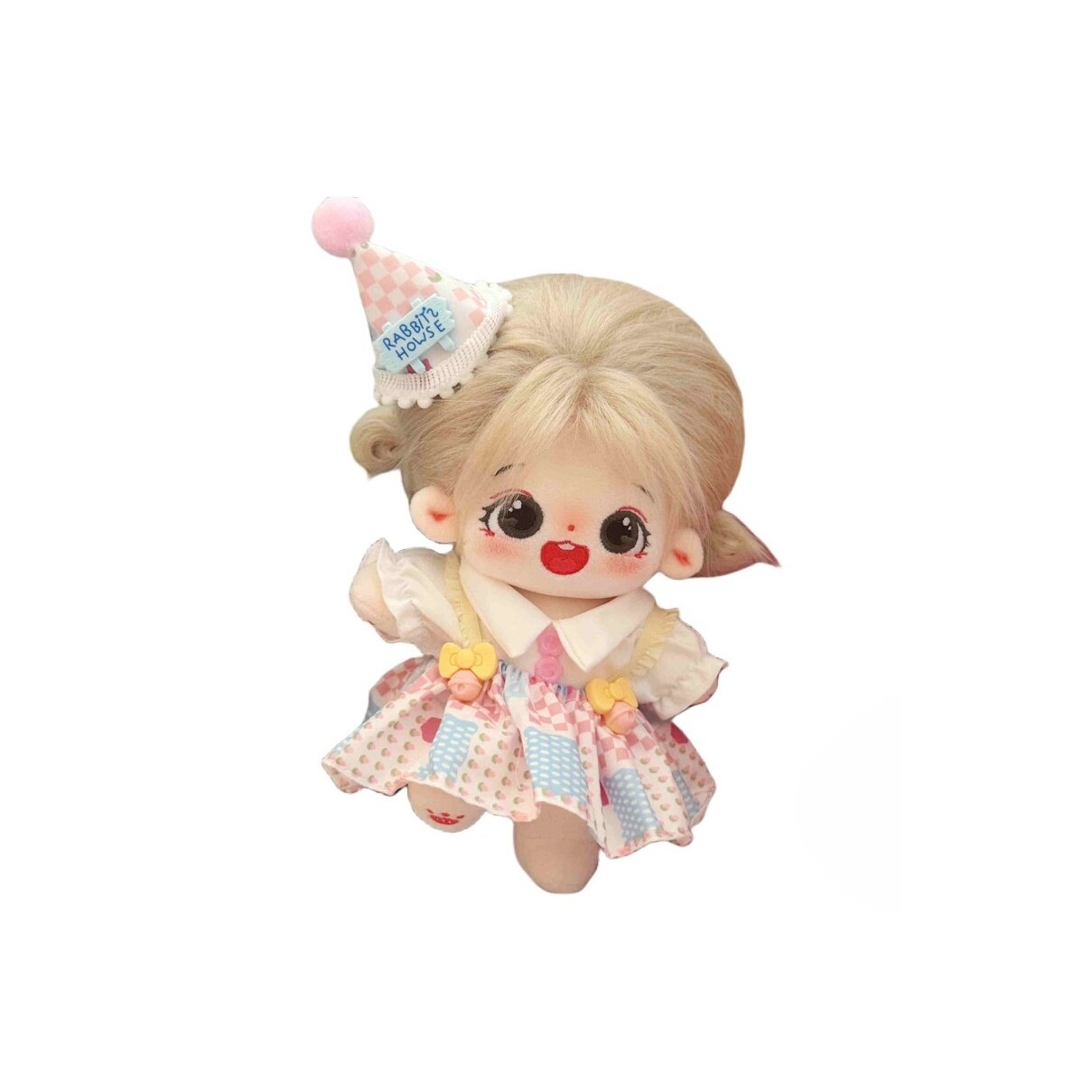 MIXIANG Милые кукольные наряды из хлопка DIY одежда и прически, 20CM EU, Birthday Party (Card+Top+Skirt)
