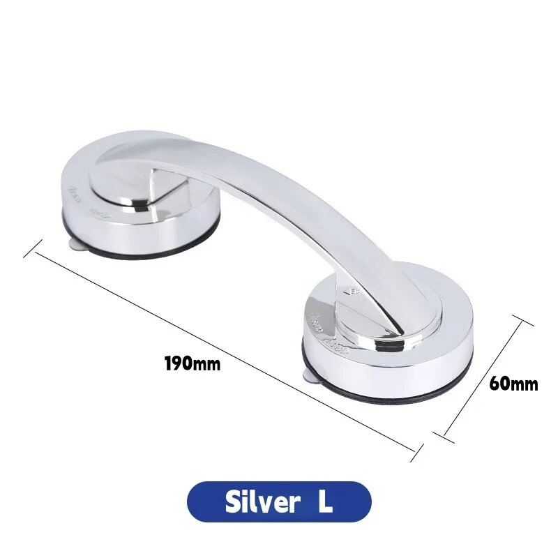 Многоразовая присоска-ручка для стеклянных дверей Silver L