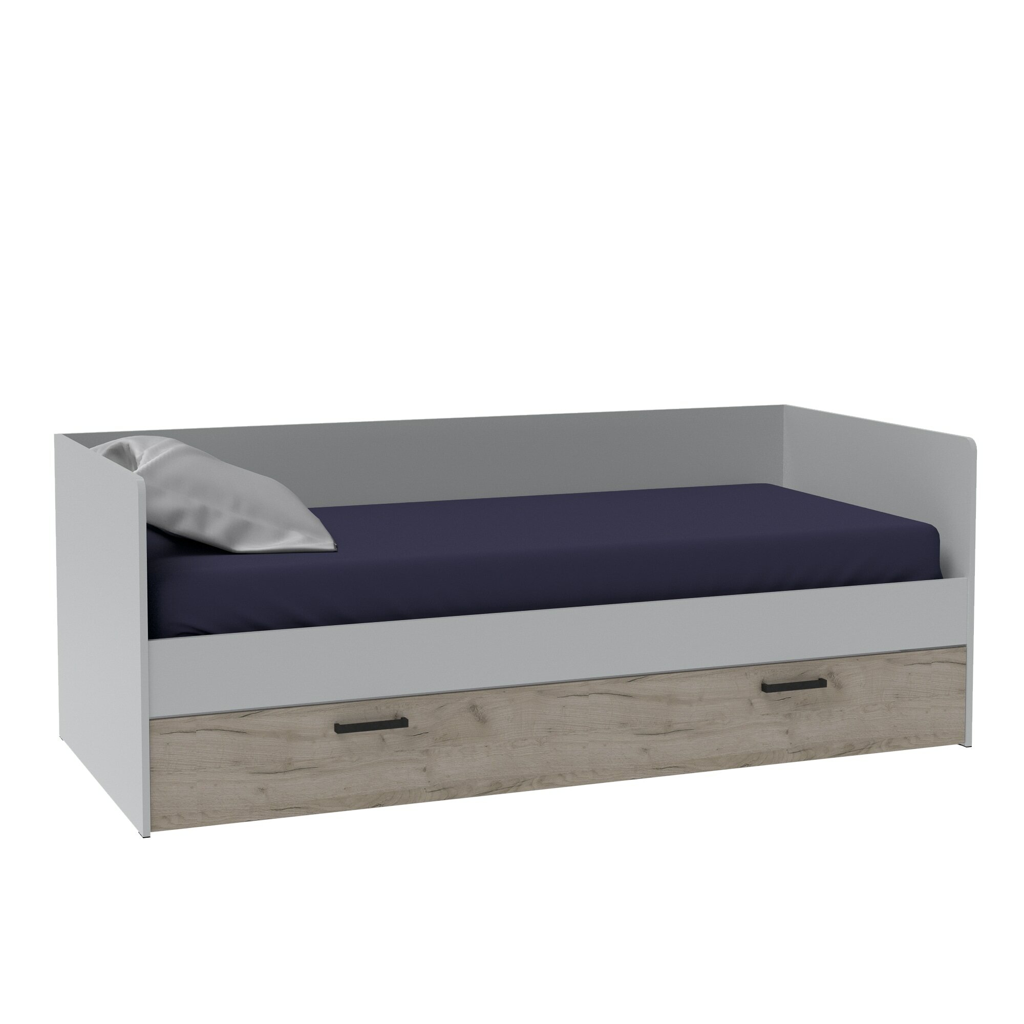 Спальня Лючия кровать универсальная камень серый/дуб крафт серый (Микон)