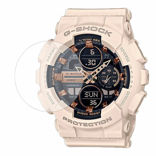 Скрин Мобайл защитный экран для часов Casio GMA-S140M-4A из гидрогелевая плёнка прозрачная