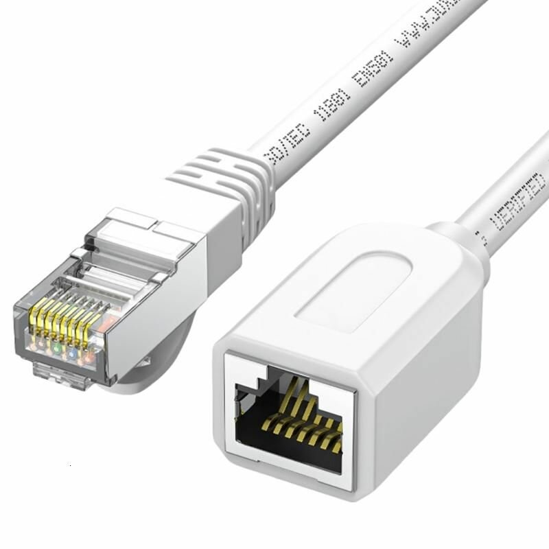 Удлинитель Ethernet RJ45, Белый - 5m
