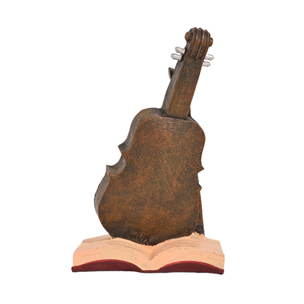Модель скрипки, креативные настольные часы на книге, винтажное украшение