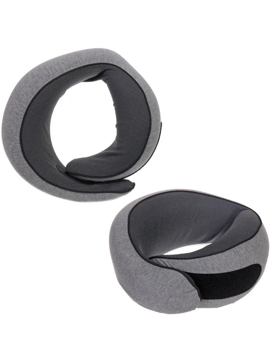 Подушка дорожная TRIP-Comfort, полиэстер, холлофайбер, серый гранит