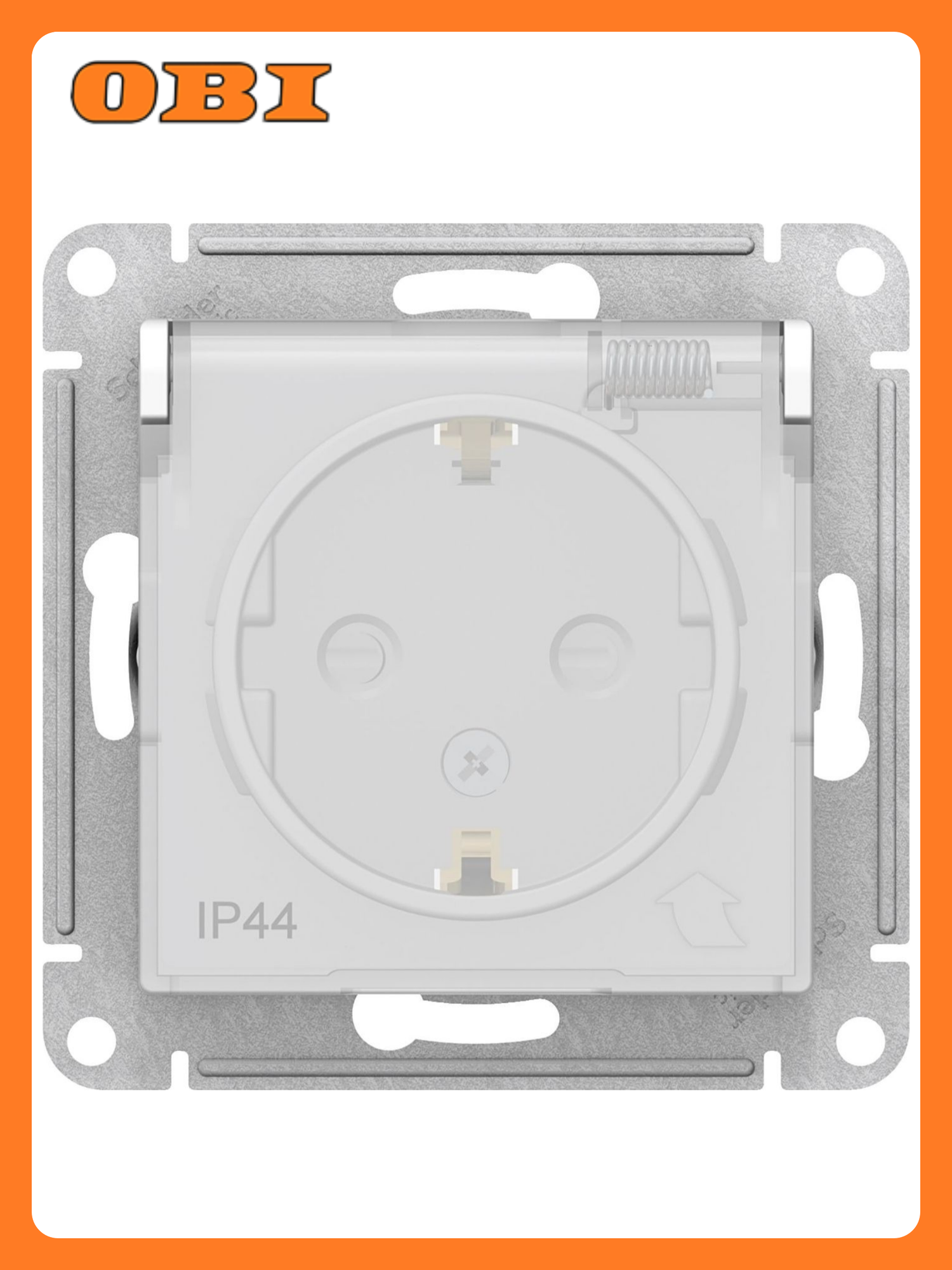 Розетка Schneider Electric AtlasDesign ATN440146, белая, классическая, геометричная