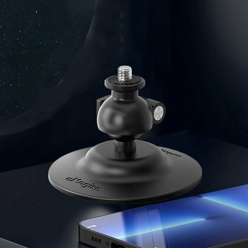 Универсальное крепление, для экшн-камер GoPro/Insta360, шаровой шарнир с регулировкой 360 , мощная клейкая основа