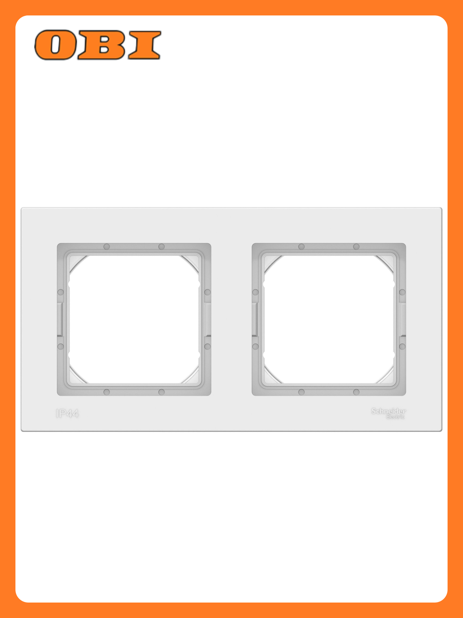Рамка Schneider Electric Systeme Electric AtlasDesign ATN440102, 2 поста, IP44, белая
