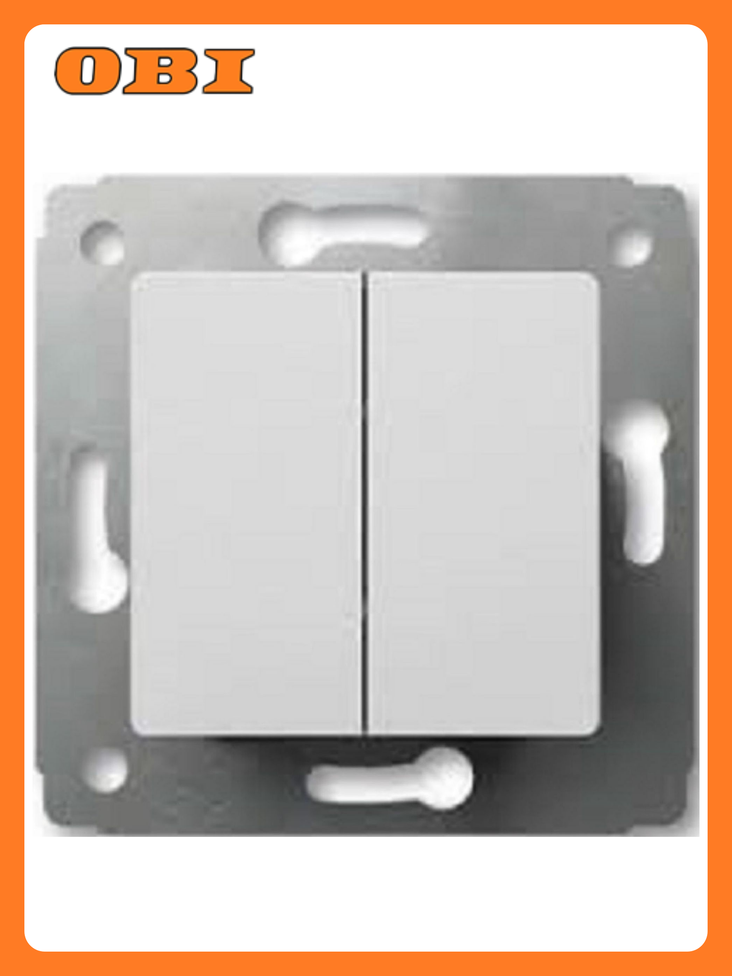 Выключатель Legrand "Cariva" 695934, скрытый монтаж, 2 клавиши, белый