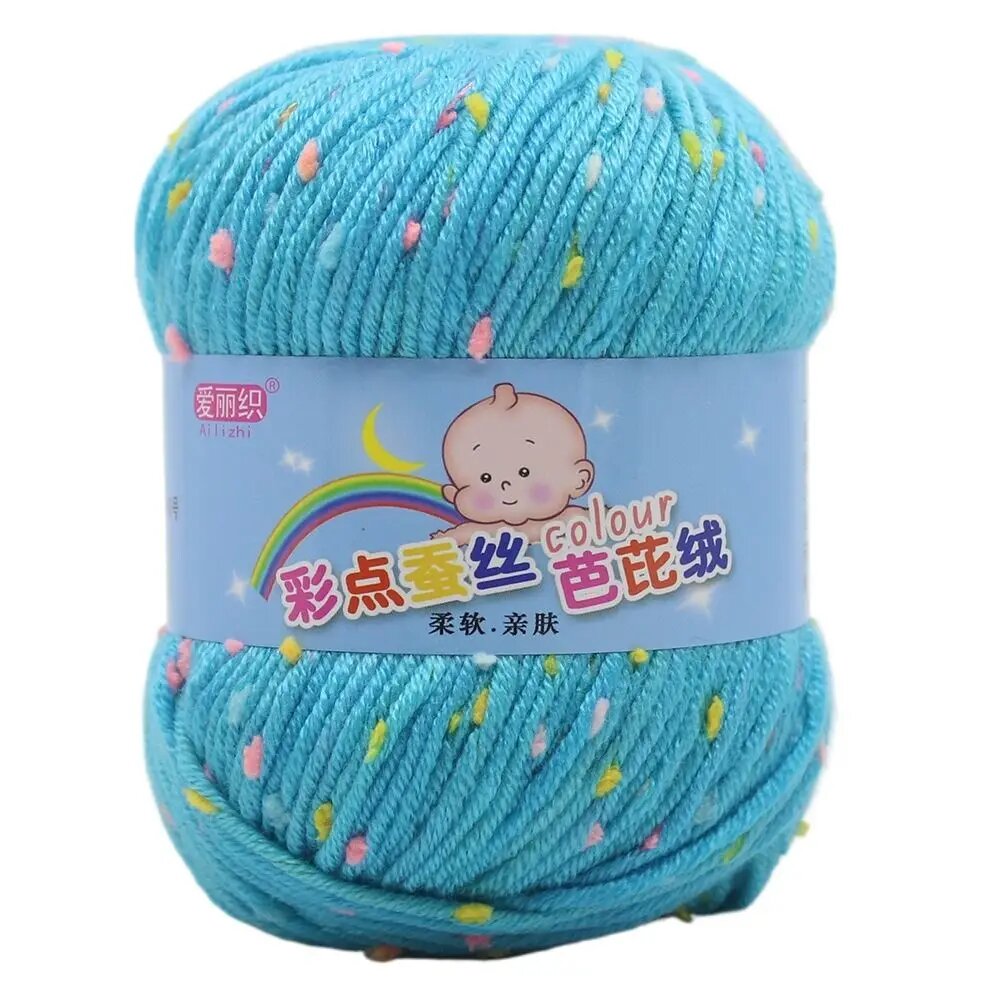Шерстяная пряжа для вязания 50г, Light blue. Шерстяная пряжа для вязания 50г, Light blue