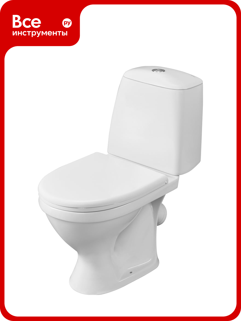 Унитаз-компакт Santeri соната, к/в, 1-реж, сид. Ппворотынск 411459 1P2012S0000BF