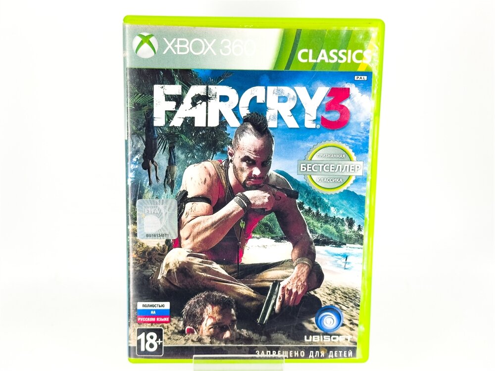 Игра Far Сry 3 для Xbox 360, полностью на русском языке, диск