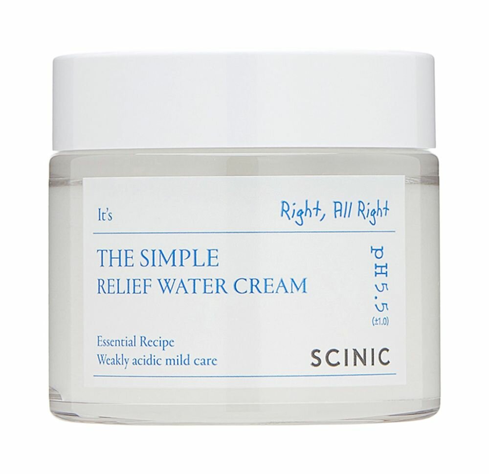 Увлажняющий крем Scinic The Simple Reliefe Water Cream, 80 мл