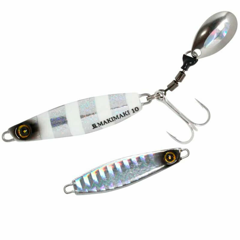 Пилькер Hayabusa FS434 Jack Eye Makimaki 5g #5 Silver Zebra Blue Glow