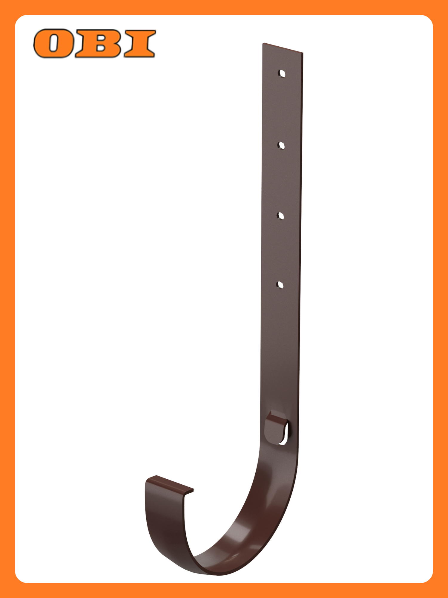 Кронштейн желоба DOCKE темно-коричневый металлик