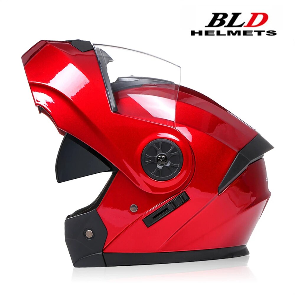 Индивидуальный мотоциклетный шлем на все лицо Casco Flip Up для мотокросса, гоночный мотоциклетный шлем безопасности, спуск, модульный, для мужчин и женщин, мотокросс утвержденный ECE Красный, XL, 6