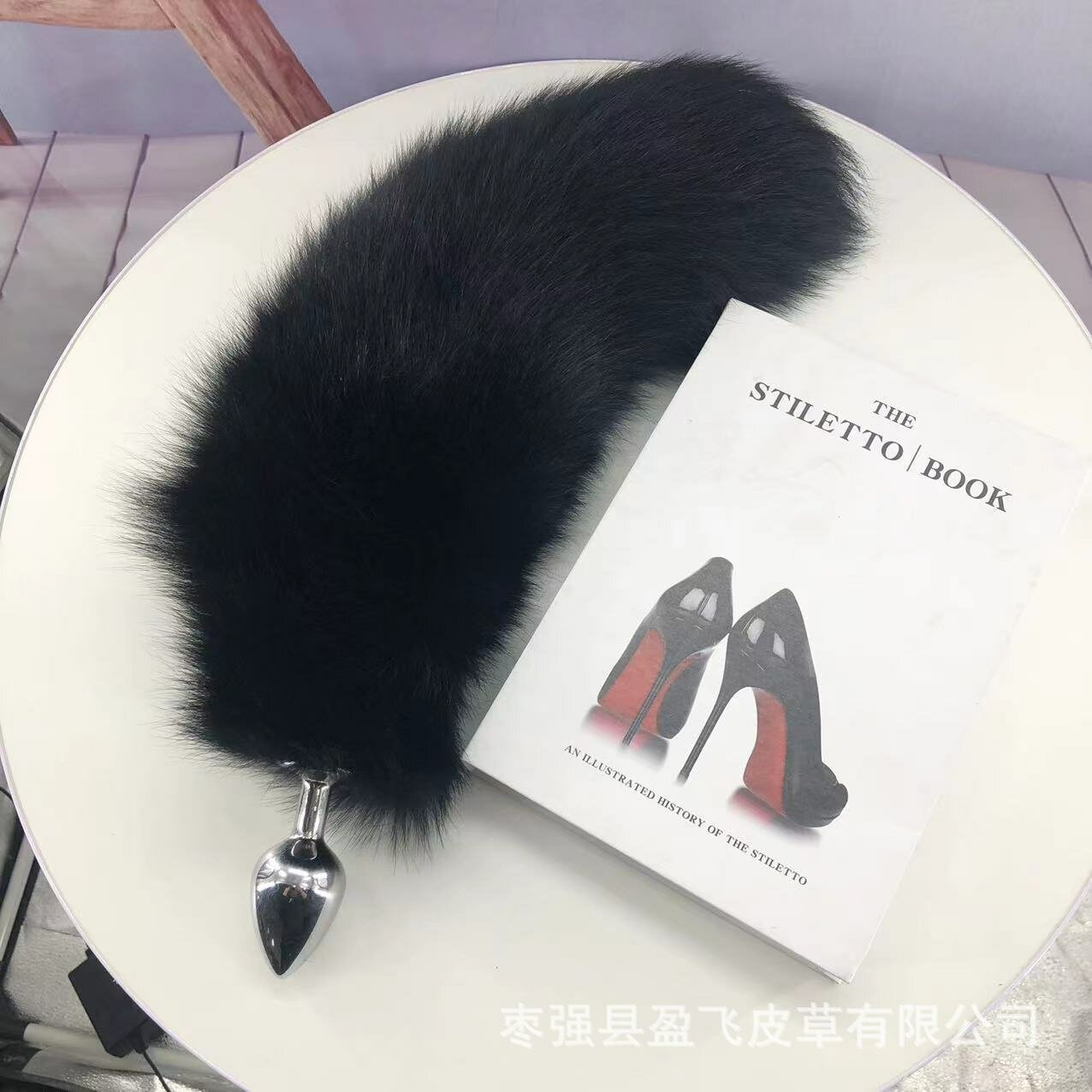 Черная лисья с хвостом анальная пробка для женского заднего двора съемная металлическая пробка для взрослых