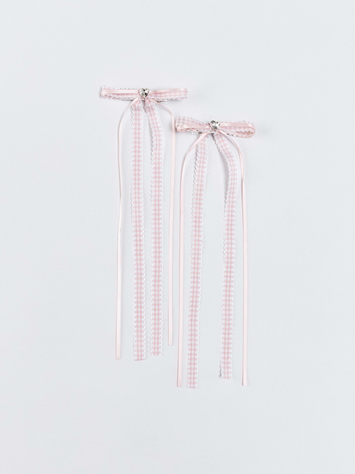 Заколка для волос элегантная, для девочек, с бантиком в наборе из 2 шт.