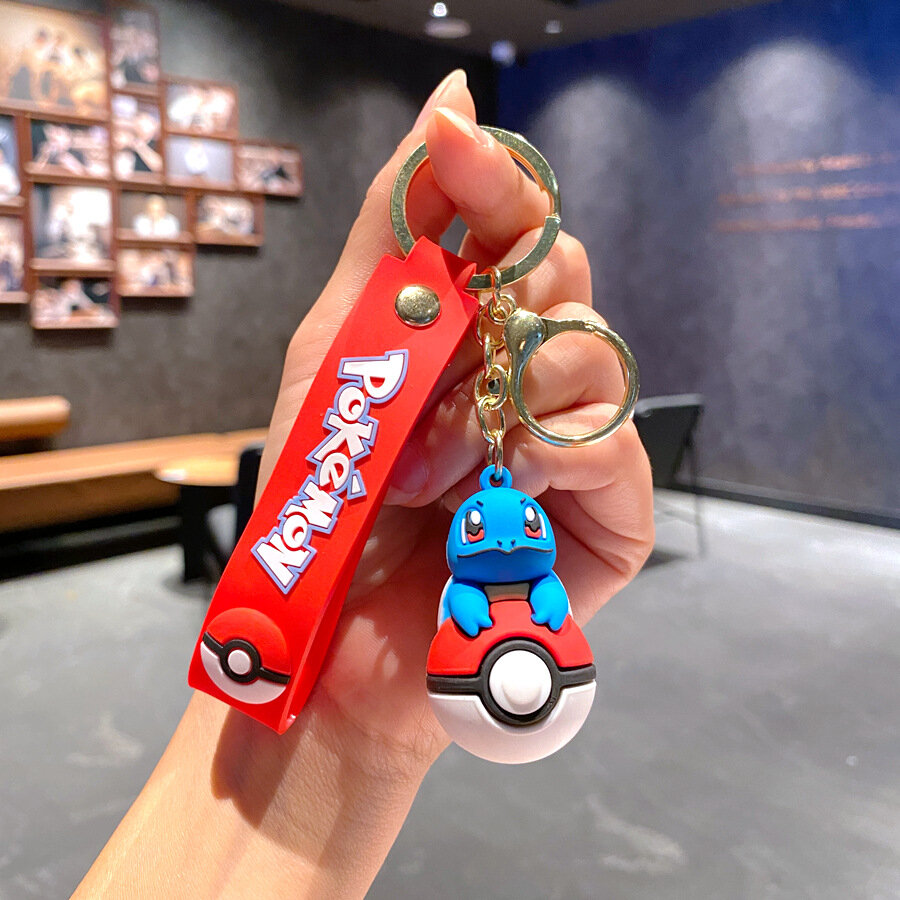 Брелок с изображением Пикачу из Pokémon, милая плюшевая игрушка Псайдак и Касперский, подходит для мальчиков и девочек, украшение для рюкзака.