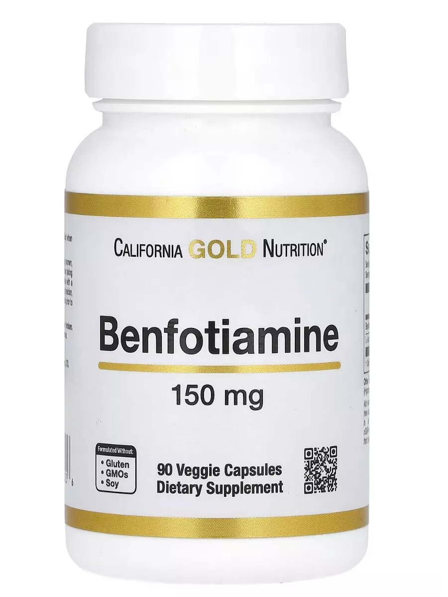 Benfotiamine, 150 mg, 90 Capsules