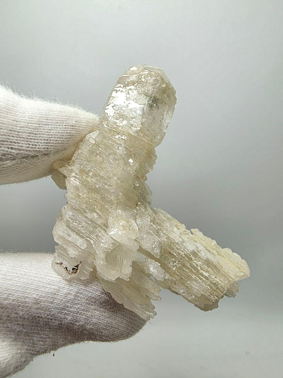 Друза кварца и кальцита натуральная , необработанная, 53мм, 45г